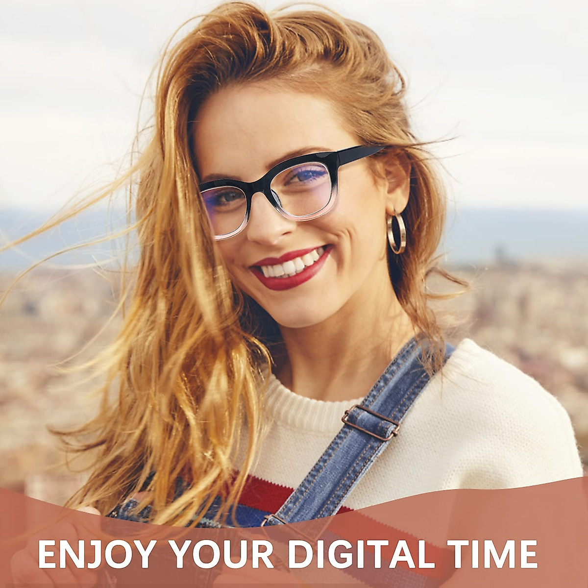 MAEOWN Oprah Style Reading Glasses for Women Blue Light Blocking 6 Pack Computer Readers Fashion Quality Eyeglasses (Multicolor, 1.25, x)