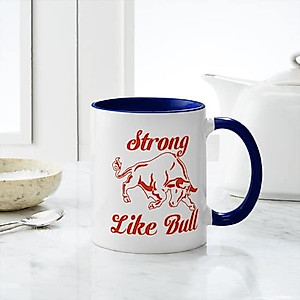 CafePress Strong Like Bull Mug Ceramic Coffee Mug, Tea Cup 11 oz