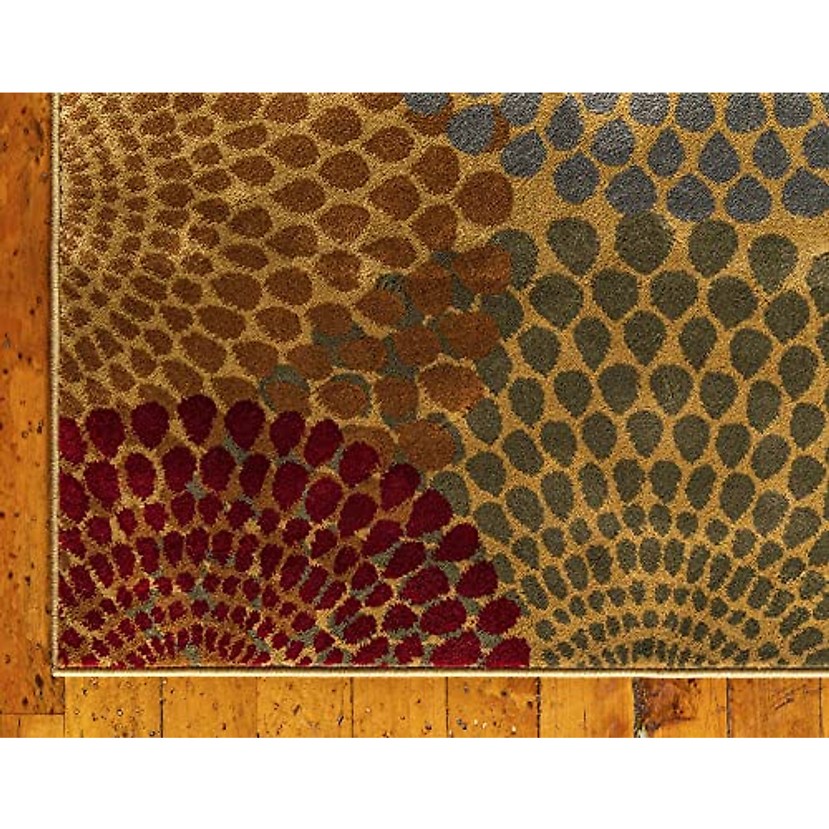 Unique Loom Barista Collection Area Rug - Java (5' 3" x 8' Rectangle, Beige/ Black)