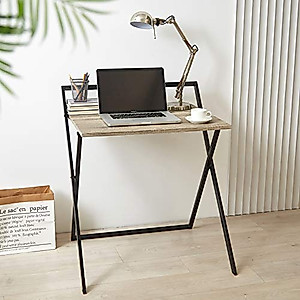 Urban Shop Compact Folding Desk, Wood