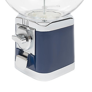 Gdrasuya10 Vending Machine, 18.11" Big Bubble Gumball Machine Lockable Candy Gumball Dispenser Machine Large Capacity Toy Vending Machine for 1.26inch Ball, Candy or $1 Coins, Dark Blue