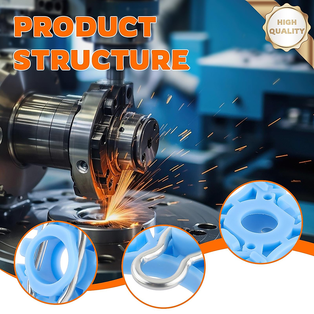 GoaMotors 3509416 Window Regulators Sliding Pivot, 10PCS Sliding Jaw Window Regulator with Clips Fit for Volvo 740 960 S60 S80 S90 XC70 XC90