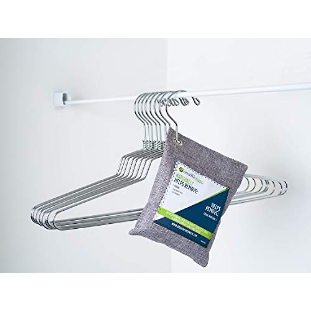 Breathe Green Bamboo Charcoal Odor Eliminator Bag (3 Bags), Activated Charcoal Odor Absorber, Natural Freshener Removes Odors and Moisture, Odor Eliminator for Home, Pets, Car, Closet, Basement, RV