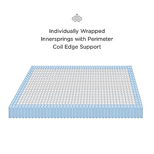 Kingsdown Cushion Firm Innerspring Mattress Twin, Cooling Gel Foam Layer Multi-Layered Comfort Cool Sleep Quilted Top Luxury Mattresses 12-Inch, Prime Owington