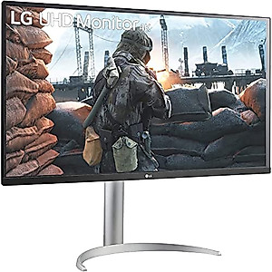 LG 32UP550N-W 32" UHD HDR Monitor with USB Type-C Bundle with Deco Gear Wired Gaming Mouse and Deco Gear Large Extended Pro Gaming Mouse Pad