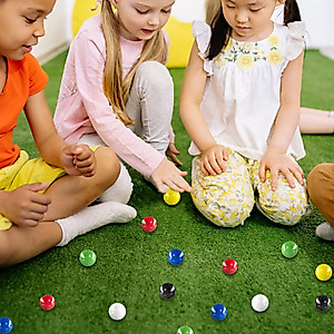 SKEMIX 30 new Solid Color Replacement Marbles Wahoo Aggravation Board game GLASS Wa Hoo