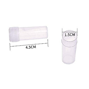5ML Plastic Sample small Bottles Vial Storage with Lid Vial Storage Container for Small Items-50PCS