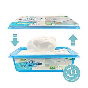 AIR U+ Upgraded Wet Mop Refills for Swiffer Sweeper Wet Pads and SWIFTMOP, 30 Count