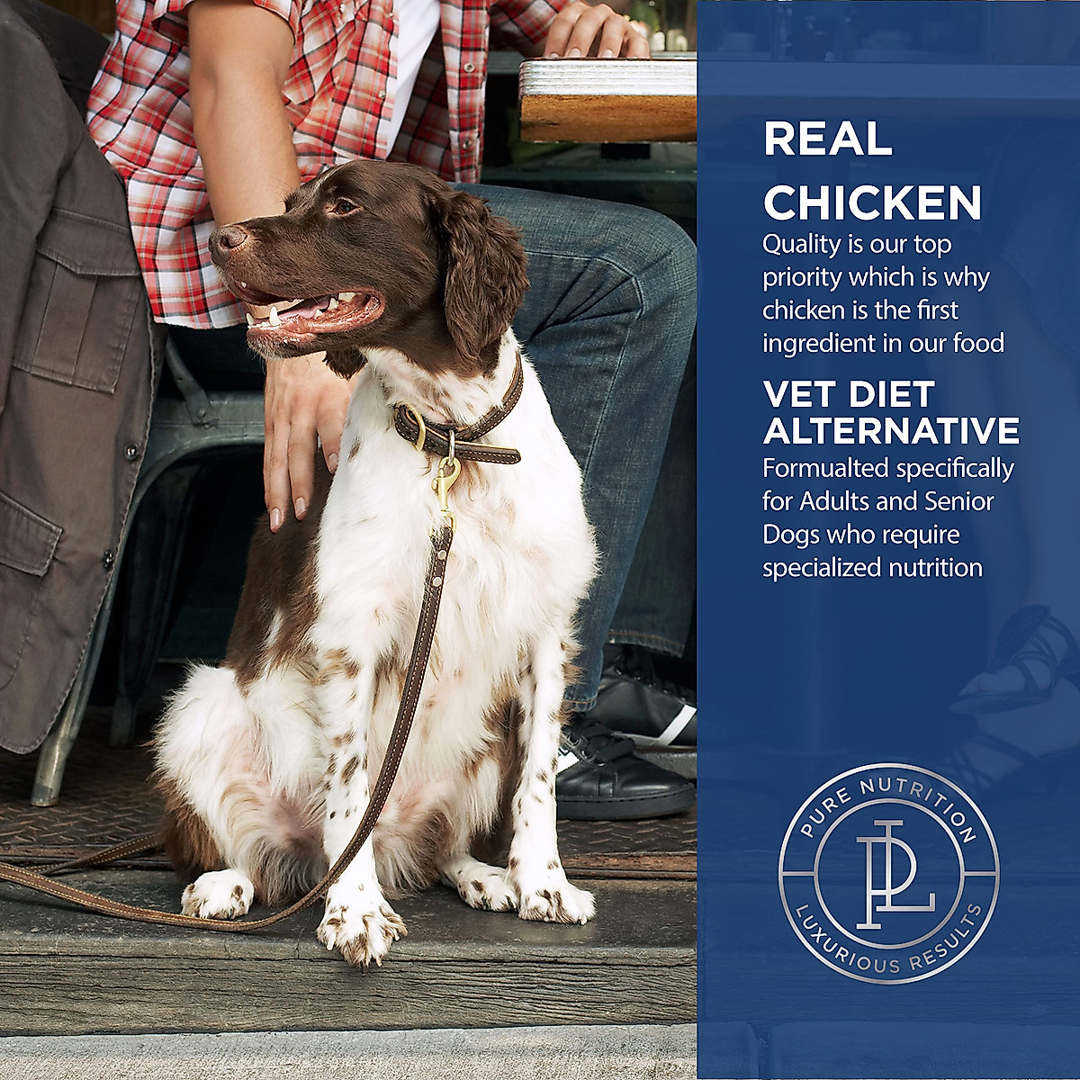 PURELUXE Grain and Gluten Free Dog Food, Stellar Elite Nutrition, Chicken, Trout, and Eggs, for Adult and Senior Dogs, Made in The USA, 4lbs