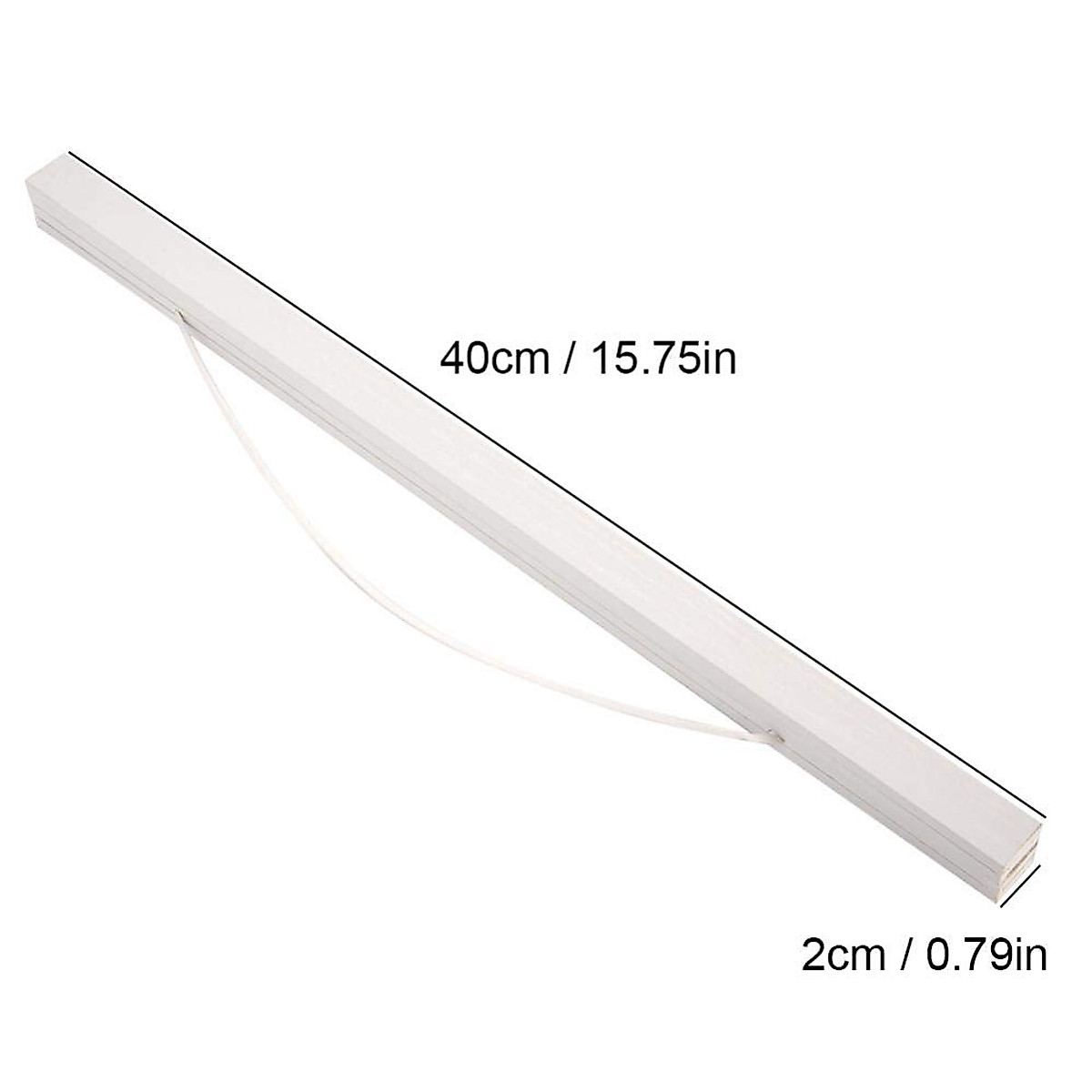 Magnetic Poster Hanger Frame, fosa 21cm/30cm/40cm/50cm/60cm/70cm/80cm Light Wood Wooden Magnet Artwork Print Dowel Poster Photo Picture Hangers Frames DIY Poster Scroll Prints