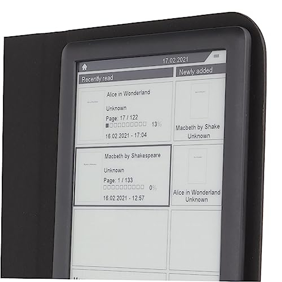 Enjoy hassle-free reading with Ereader 6in Ink Screen Ebook Reader featuring display & 8GB storage with protective.