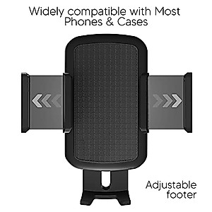 TALK WORKS Car Cupholder Cell Phone Holder Compatible w/iPhone 13/13 Pro/13 Pro Max/14/14 Plus/14 Pro/14 Pro Max for Automobile, Truck - 8" Gooseneck Mount (Black)