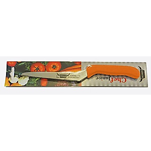 Berox 5 Inches Blade Kitchen Cutting Slicing Knife Offset Handle (Orange)
