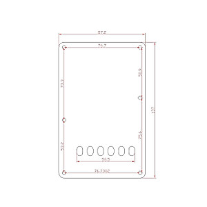 KAISH Guitar HSS Pickguard and Tremolo Trem Cover Back Plate fits Yamaha PACIFICA Guitar Black 3 Ply