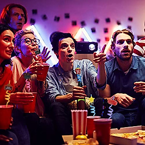 24 Pack Movie Night Party Supplies Movie Night Drinking Straws PET Projector Popcorn Trophy Drinking Straws Plastic Straws Red Carpet Party Decorations for Movie Night Party Favors