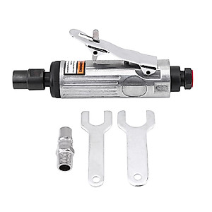 Acouto 1/4" Pneumatic Die Grinder 90PSI Pneumatic Air Die Grinder Grinding Kit Polishing Engraving Tool