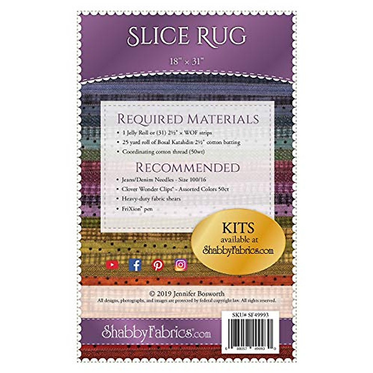 Slice Rug Pattern by Shabby Fabrics