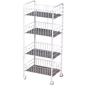 OXOAMP Storage Shelves Rack for Kitchen Storage Cart Storage Organizer with Rolling Wheels Storage Cart Shelves for Kitchen Shelving Unit