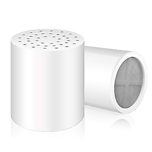 FEELSO 2 Pack 15 Stages Replacement Filters for Hard Water Remove Chlorine and Harmful Substances