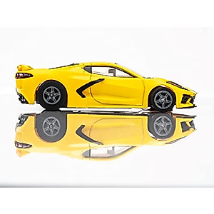 AFX/Racemasters Corvette C8 Accelerated Yellow AFX22013 HO Slot Racing Cars