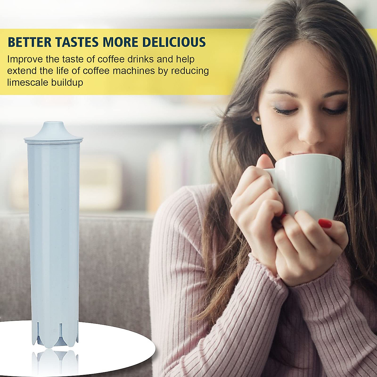 A1VOV-Replacement for Jura® Water Filter,Compatible with Jura® Clearyl/Claris Blue Capresso® Clearyl Coffee Water Filter,Water Filter Replacement 4pack