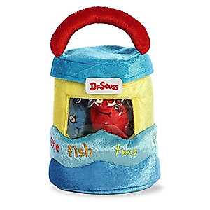 Aurora® Whimsical Dr. Seuss™ Dr. Seuss Fish Playset Stuffed Animal - Magical Storytelling - Literary Inspiration - Multicolor 8 Inches