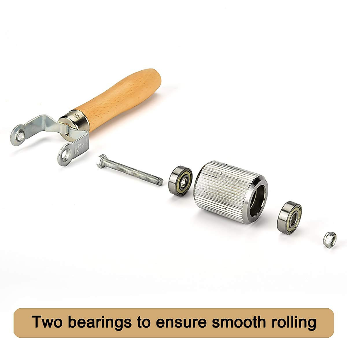 Norsmic Car Sound Deadening Roller, 0.7lb Extremely Smooth Sound Insulation Roller Metal, Noise Deadening Sound Deading Tool (1PC - 1.69 inch)