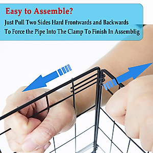 4 Tier Closet Organizers and Storage Shelves for Clothes,4 Pack Stackable Storage Bins Metal Wire Organizer Baskets Containers Drawers with Dividers for Truck Camper RV Closet/Pantries/Wardrobe