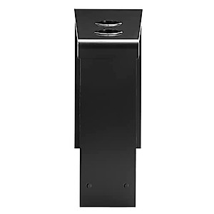 Naomi Home Jade End Table with USB Ports & Outlets, Wooden Side Table for Bedrooms, Modern End Table, Set of 2, Black