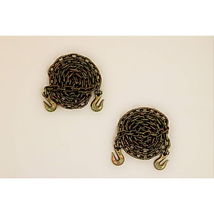 5/16" X 10’ G70 Chains (2) and Chain Binders - Load Binders (2)