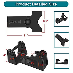 MARKETTY Gooseneck Trailer Lock, Gooseneck Lock Model TL-50 Coupler Lock, Gooseneck-Style Coupler Lock is Intended for Use with Heavy Trailers, Livestock Haulers, and RVs TL-50-Black