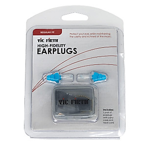 Vic Firth VICEARPLUG High-Fidelity Hearing Protection- Large Size (WHITE)