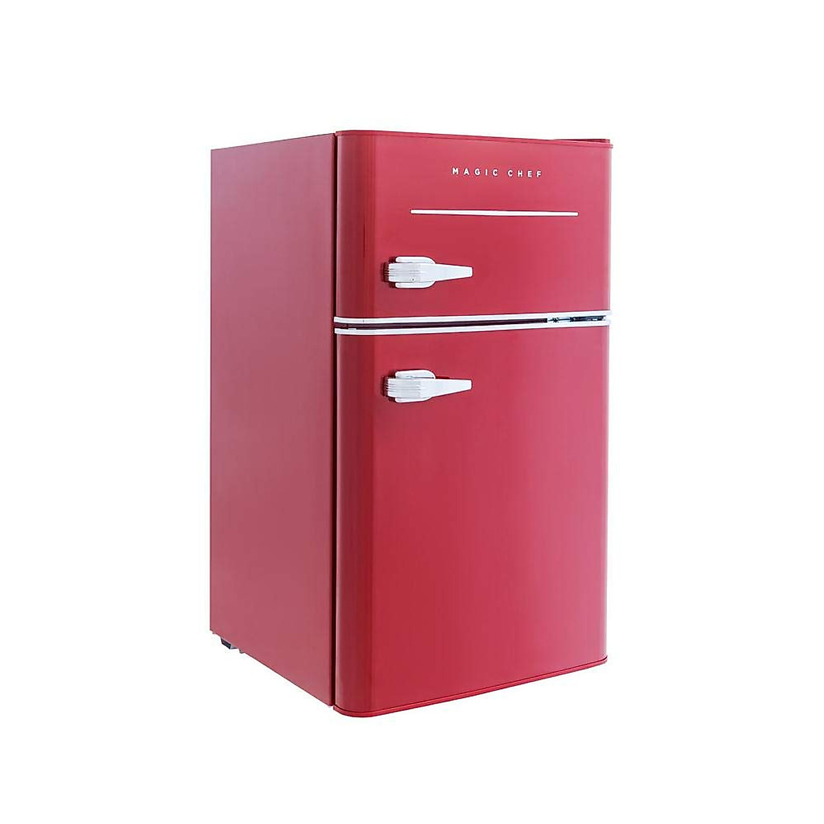 Magic Chef Retro Mini Refrigerator 3.2 cu. ft. 2-Door Fridge in Red
