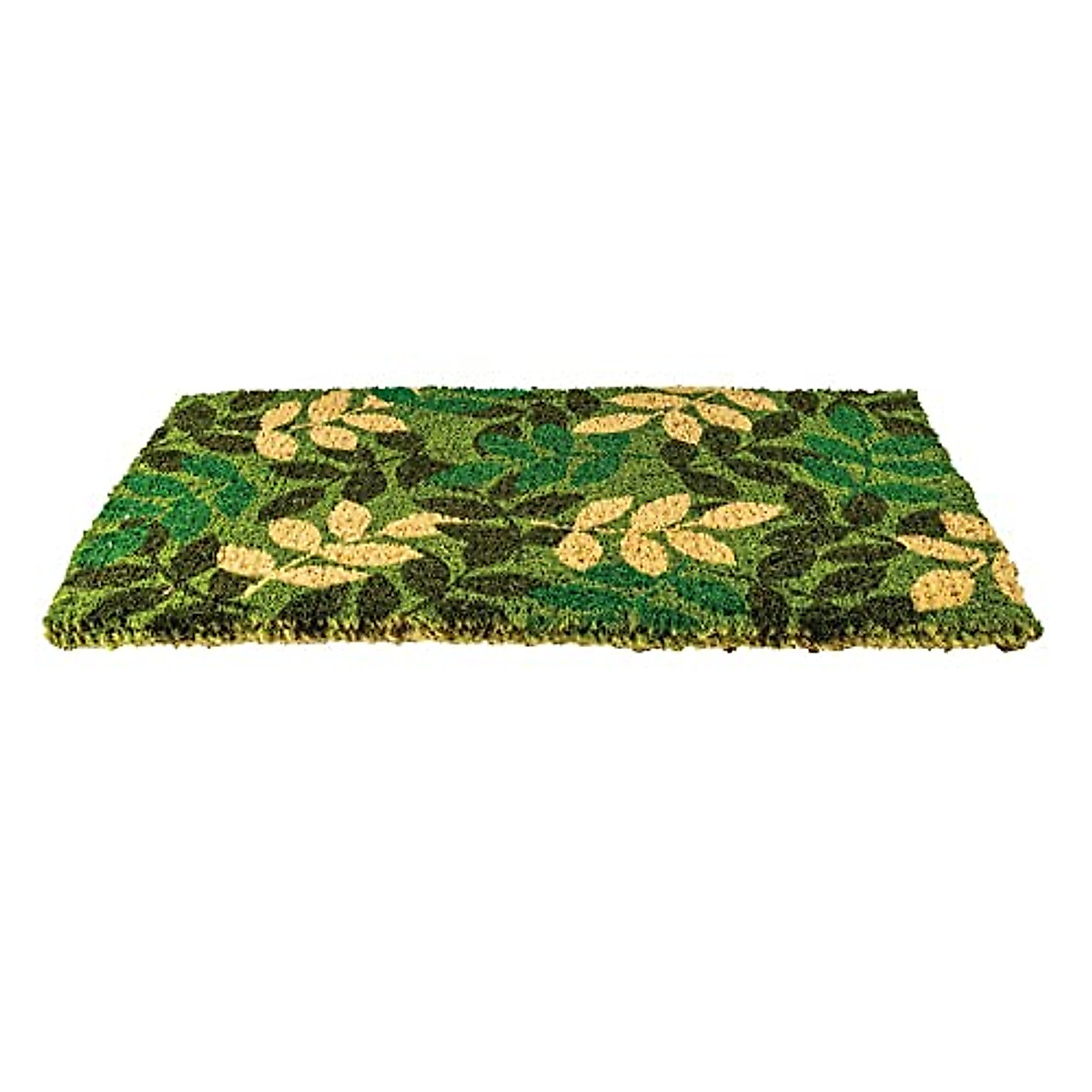 Notrax, Green Leaf, Handmade Natural Coir Doormat, Entry Mat for Indoor or Outdoor Use, 18"x30", C11 (C11S1830GL)