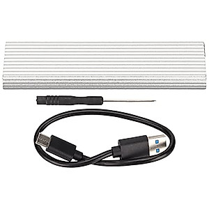 M.2 SSD Enclosure, SSD Enclosure Light Weight Type C Interface Aluminum Alloy for Office