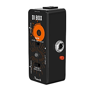 Amuzik Di Box Effect Pedal Matchbox Effector for Electric Guitar Pedal with Ture Bypass Mini Size