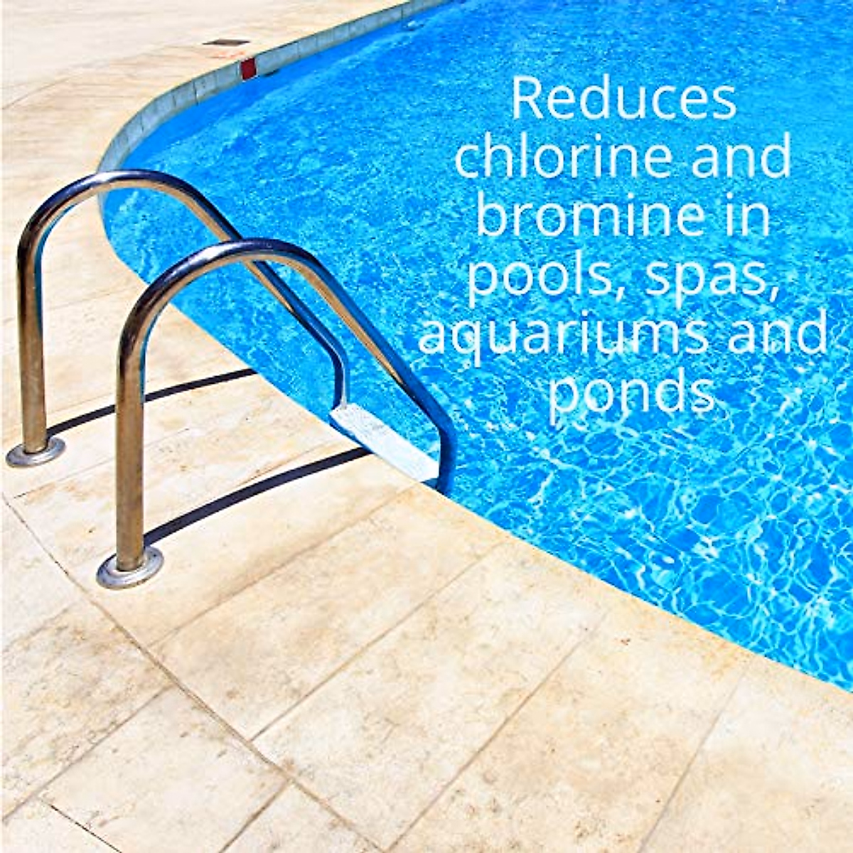 Sodium Thiosulfate Pentahydrate 15 lbs by Cesco Solutions - for Pools, Aquarium, Pond - Technical-Grade for Hot Tubs