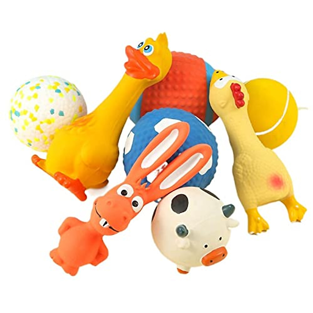 MBETA Pet Latex Toys Latex Rugby Football Sounding Toy bite-Resistant Vent pet Dog Toy