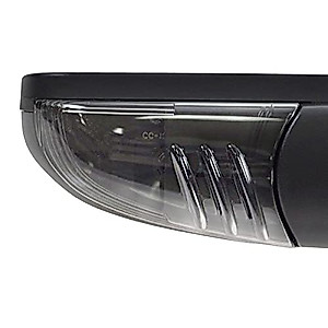 ORTUS UNI Power Heated Textured Signal Mirror Left Driver Fits (Plastic Textured Black)