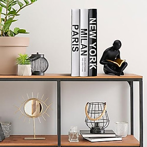 Decorative Books for Home Decor - 3 Piece Modern Hardcover Decorative Book Set, Fashion Design Book Stack, Display Books for Coffee Tables and Shelves