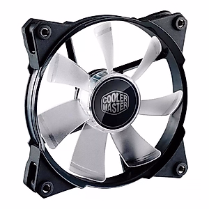 Cooler Master JetFlo 120 - POM Bearing 120mm Blue LED High Performance Silent Fan for Computer Cases, CPU Coolers, and Radiators