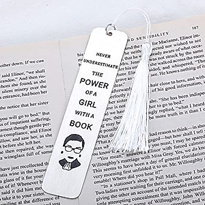 Graduation Gifts for Her Daughter Teen Girl Student Teacher Birthday Gifts for Book Lover Inspirational Bookmark for Women Graduation Gift for Her Female Friend Gifts for Feminist Future Lawyer Fans