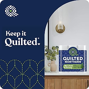 Quilted Northern Ultra Soft & Strong Toilet Paper, 12 Mega Rolls = 48 Regular Rolls, 5X Stronger*, Premium Soft Toilet Tissue