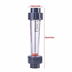 Deosdum Plastic Tube Type LZS-25 Flow Meter 300-3000L/H Water Rotameter