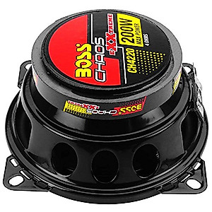 BOSS Audio Systems CH4220 Car Speakers - 200 Watts of Power Per Pair and 100 Watts Each, 4 Inch, Full Range, 2 Way, Sold in Pairs, Easy Mounting