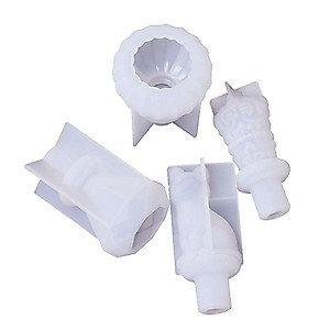 Bottle Stopper Silicone Mold,Crystal Epoxy Wine Bottle Stopper Mold,Reusable Beverage Bottle Stoppers Silicone Molds(5 pcs Cork Cover)