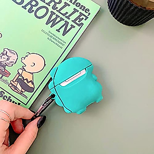 TYOROY Cute Dinosaur Case for Airpod Case/Airpod 2 Case,3D Cute Cartoon Soft Case,Kids Teens Boys Girls Women Lovely Dinosaur with Keychain for Airpod 1&2 Case (Dinosaur)