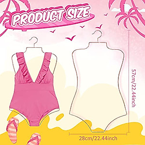Qianly Body Shape Bikini Swimsuit Hanger, Kids Clothes Hanger Bathing Suit Hanger for Cloakroom Bedroom Laundry Closet Home