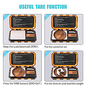 Fuzion Digital Pocket Scale, 200g x 0.01g Jewelry Gram Scale, 6 Units Conversion Mini Scale with LCD Display, Tare Function for Food, Jewelry, Medicine, Coffee (Battery Included)