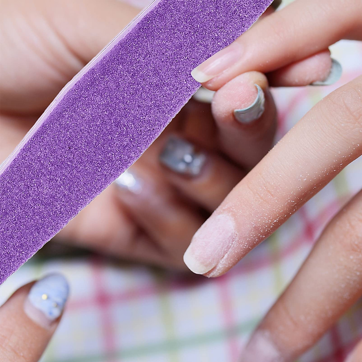 COHEALI 10pcs Nail Polish Pedicure Nail Files Nail Supplies Nail Tools Nail Care Nail Trimming File Finger Nail Files for Men Purple High Elastic Sponge Foot Man Polishing File